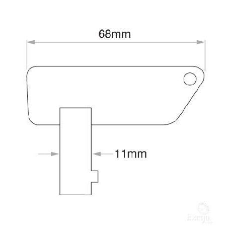 Battery Master / Isolation Switch Key – Broomfish